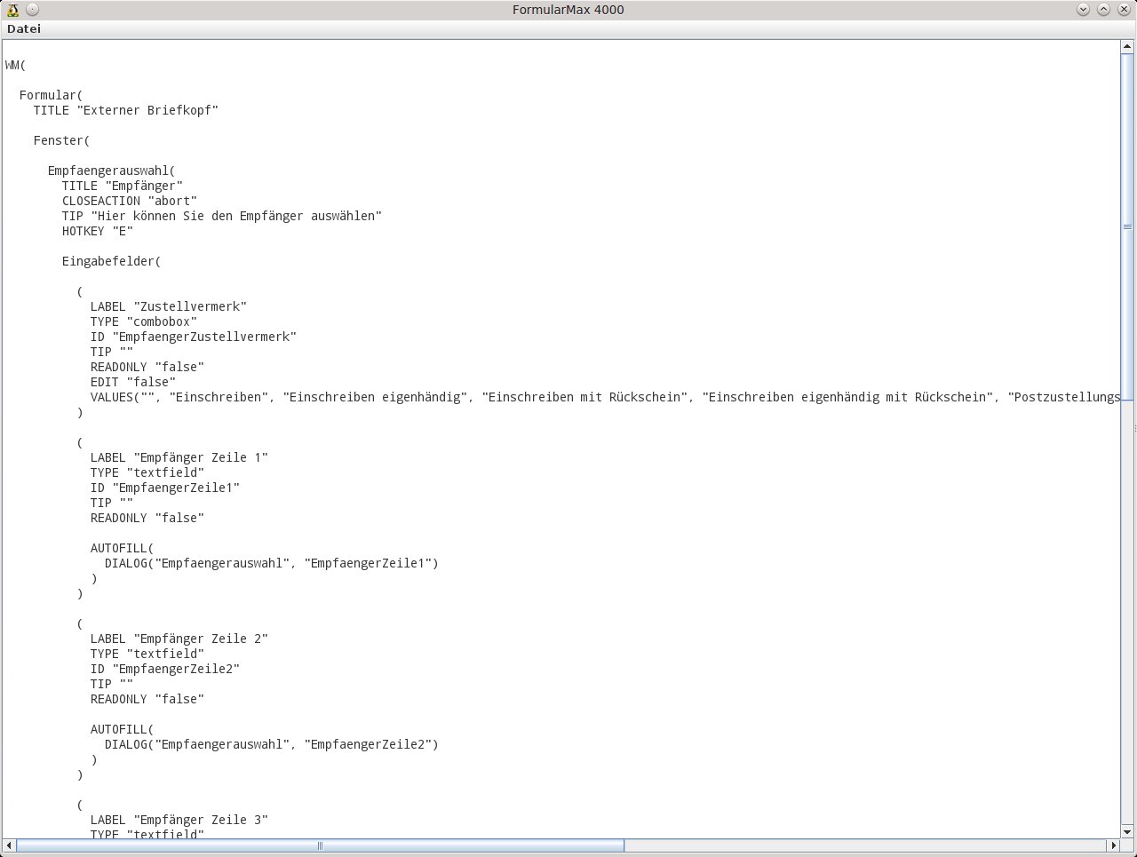 Documentation/WollMux/FormularMax/FM4000 - The Document Foundation Wiki