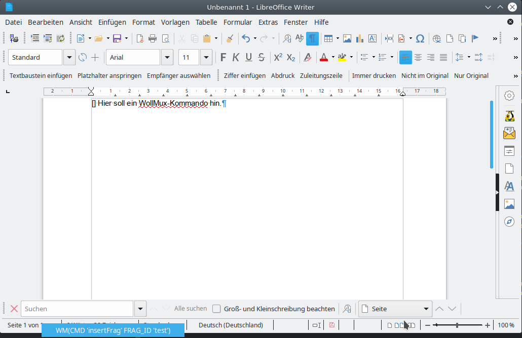 Documentation/WollMux/Text blocks - The Document Foundation Wiki