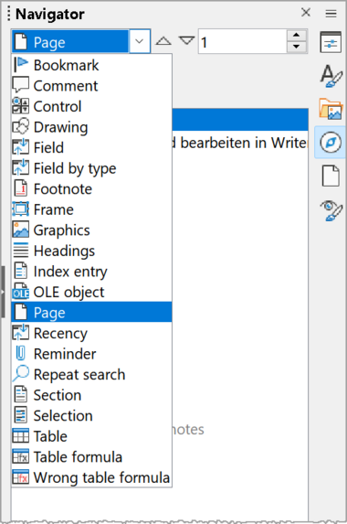 Using the Navigator in Writer - The Document Foundation Wiki