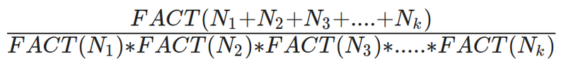 Documentation/Calc Functions/MULTINOMIAL - The Document Foundation Wiki