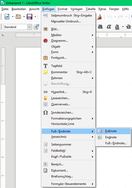 Fußnoten und Endnoten in Writer - The Document Foundation Wiki