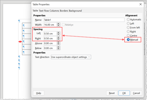 Creating a table in Writer - The Document Foundation Wiki