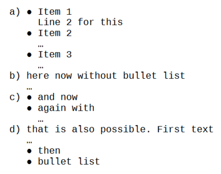 Numbering and Bullet List Special in Writer - The Document Foundation Wiki
