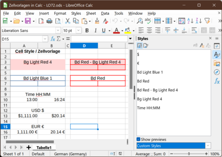Cell Styles in Calc - The Document Foundation Wiki