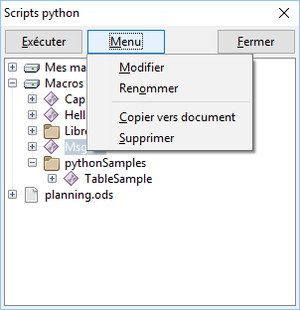 Macros/Conception et Développement d'Applications Python - The Document Foundation Wiki