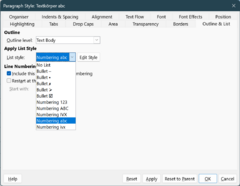 Numbering and Bullet List Special in Writer - The Document Foundation Wiki