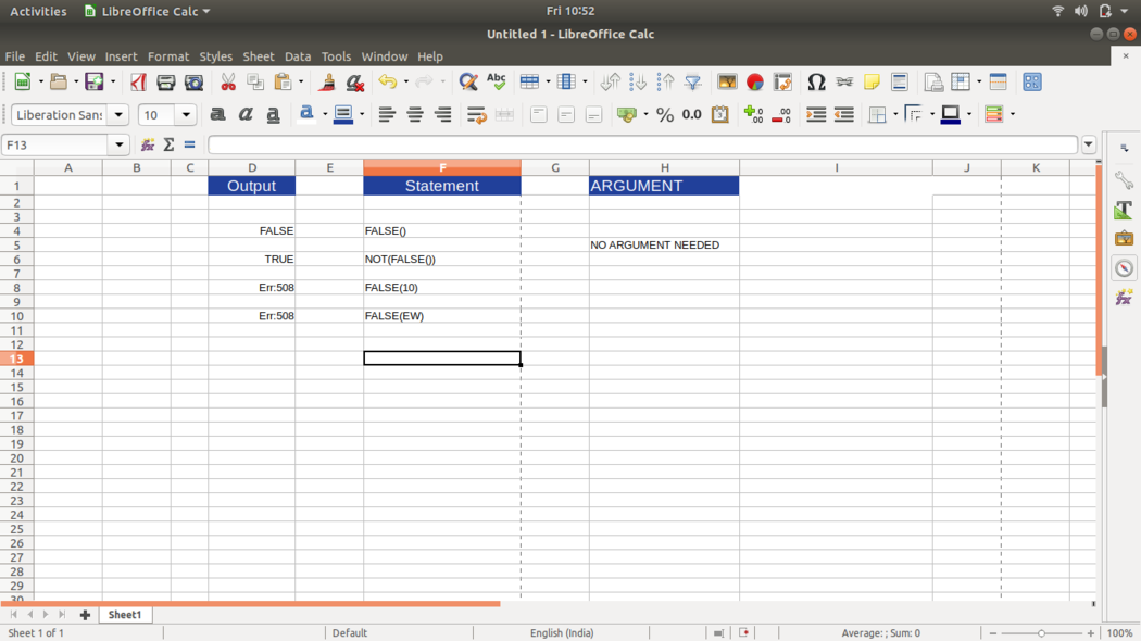 Documentation/Calc Functions/FALSE - The Document Foundation Wiki